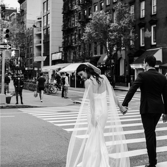 noon over the moon | Accessories | Noon Over The Moon Tulle Bridal Cape ...